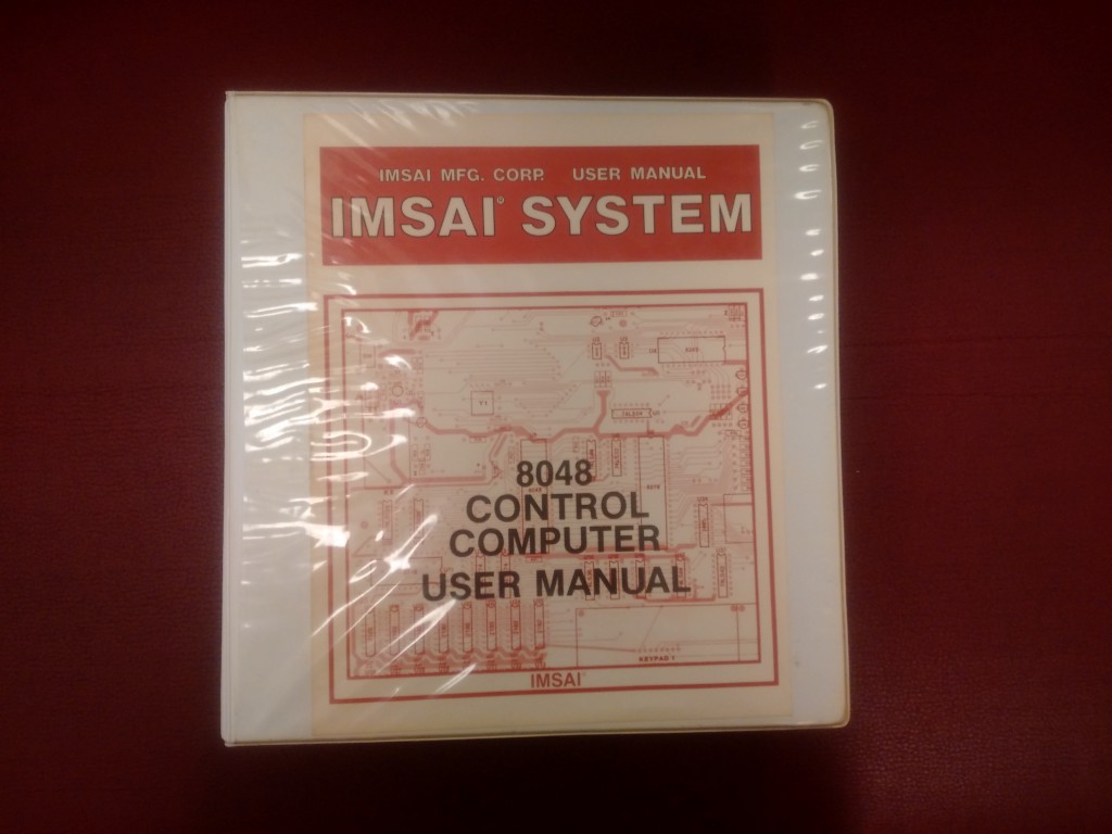 IMSAI 8048 Manual – VintageComputer.ca