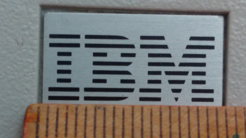 IBM Logo badge – width of logo – VintageComputer.ca