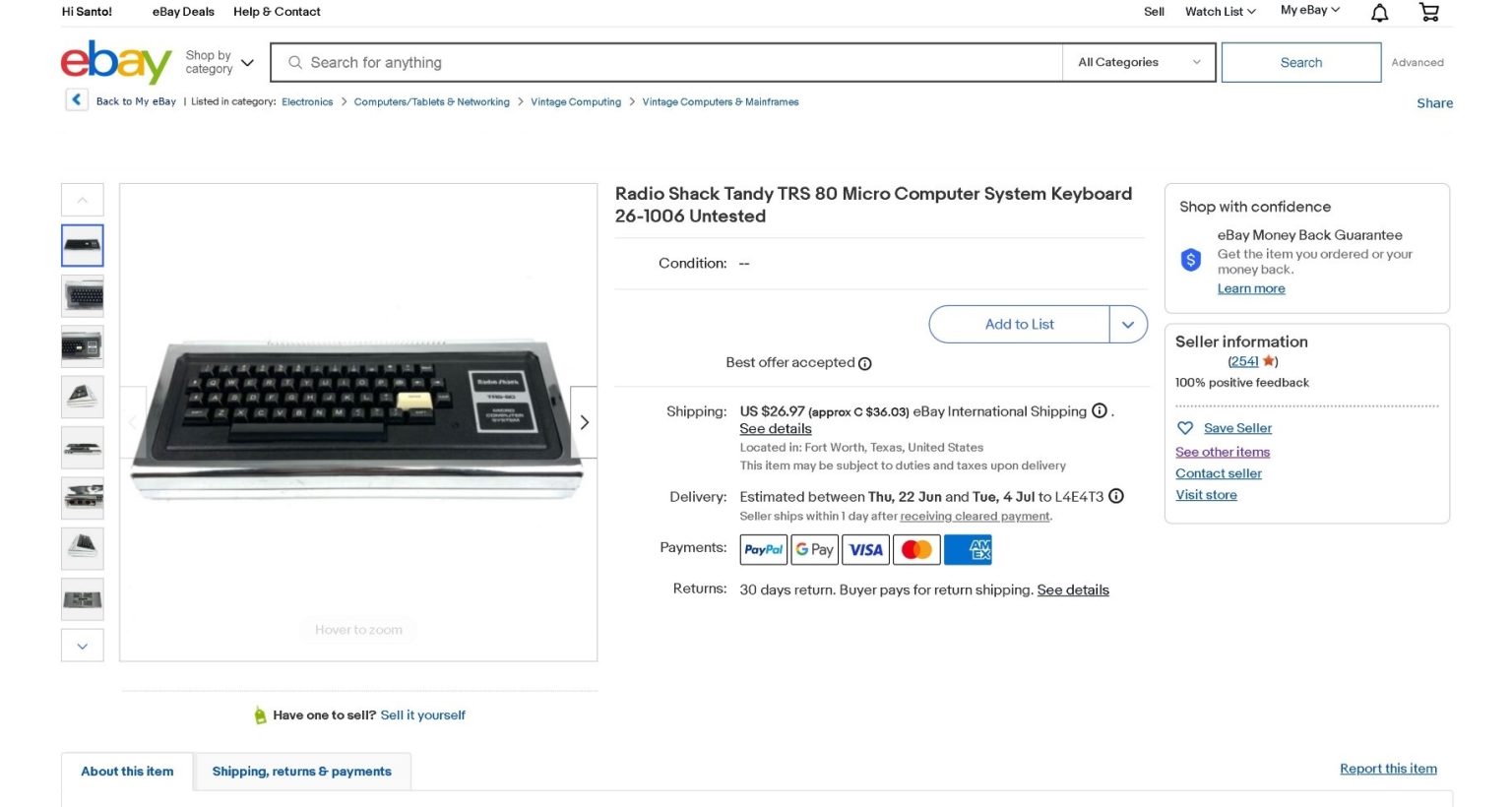 The 100,000th TRS-80 Model 1 computer – VintageComputer.ca