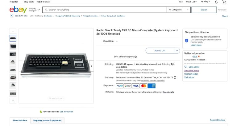 The 100,000th TRS-80 Model 1 computer – VintageComputer.ca